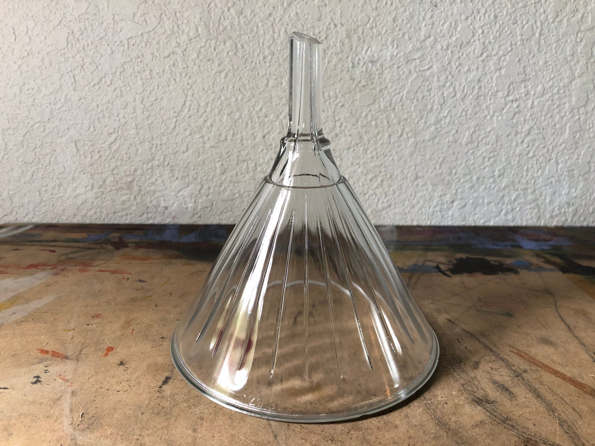Vintage Large Glass Apothecary Funnel Vintage Glass Funnel | Etsy