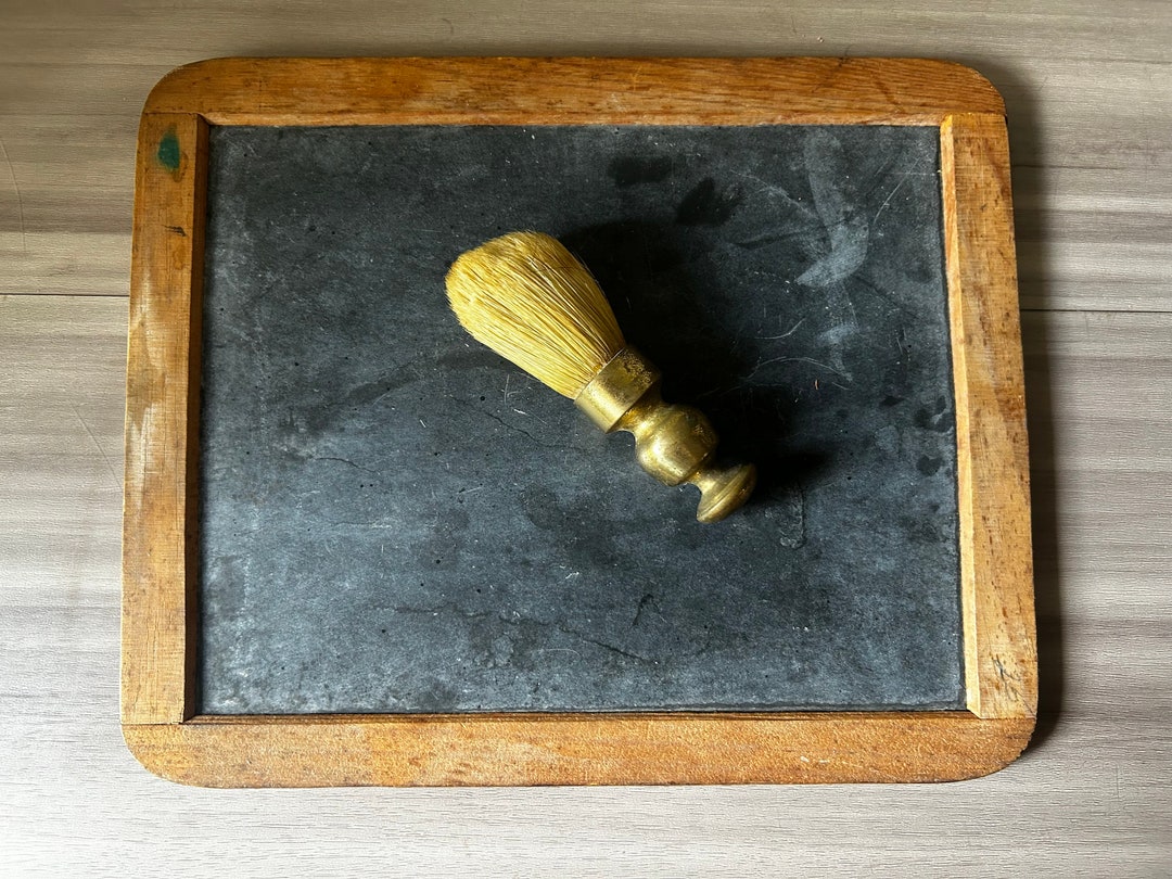 Vintage Brass Shaving Brush, Vintage Barber - Etsy