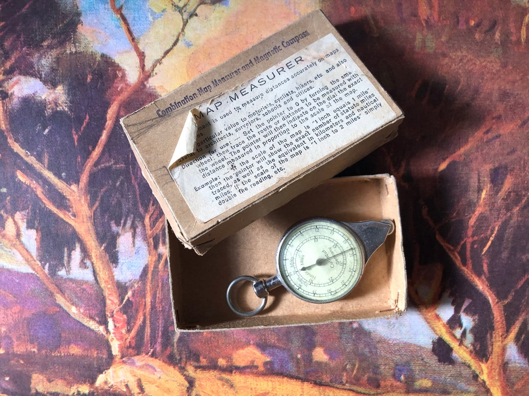 Vintage German Map Measurer Opisometer Tool & Compass Curvimeter - Etsy Vintage German Map Measurer Opisometer Tool & Compass Curvimeter - Etsy