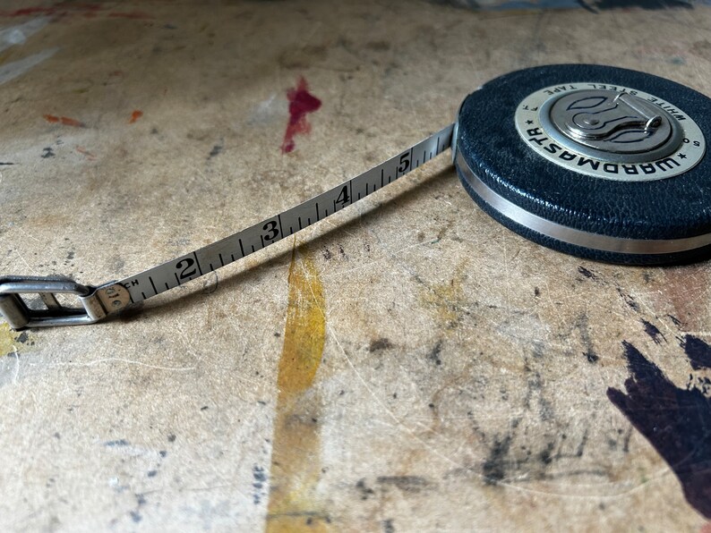 Vintage Montgomery Wards Master Quality 50' Steel Round Crank Reel Tape ...