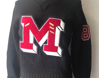 M Letterman Patch - Etsy