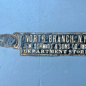 Antique 1920's Pointing Finger Advertising Sign, Antique Department ...