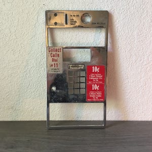Vintage Pay Phone Front Cover, Wall Art Display Piece, Vintage ...