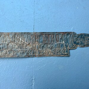 Antique 1920's Pointing Finger Advertising Sign, Antique Department ...