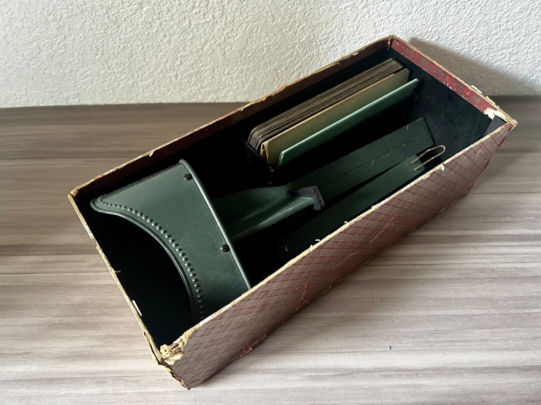 Vintage Keystone Model Eye Comfort Stereoscope With 9 Stereo Cards - Etsy