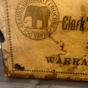 Antique Spool Crate Box, Clarks O.N.T Spool Storage Box, Antique ...