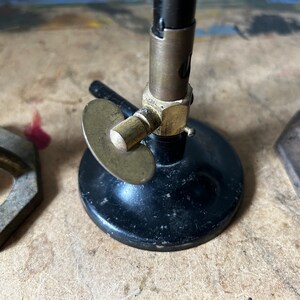 Antique Set of Three Brass Laboratory Bunsen Burners, Vintage Medical ...