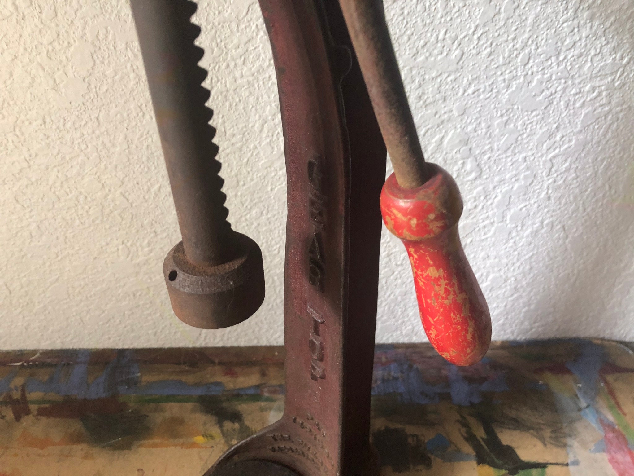 Antique Red Tool Bottle Cap Machine Antique Bottle Capper | Etsy
