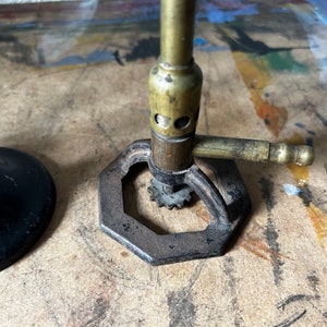 Antique Set of Three Brass Laboratory Bunsen Burners, Vintage Medical ...