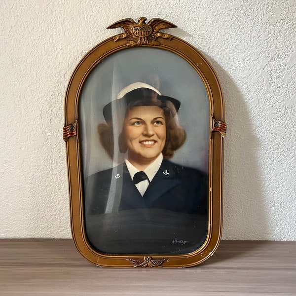 Vintage Military Picture Frame - Etsy