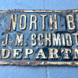 Antique 1920's Pointing Finger Advertising Sign, Antique Department ...