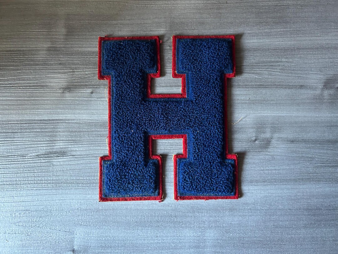Vintage Varsity Letter School Letterman's Sweater Letter H Patch - Etsy