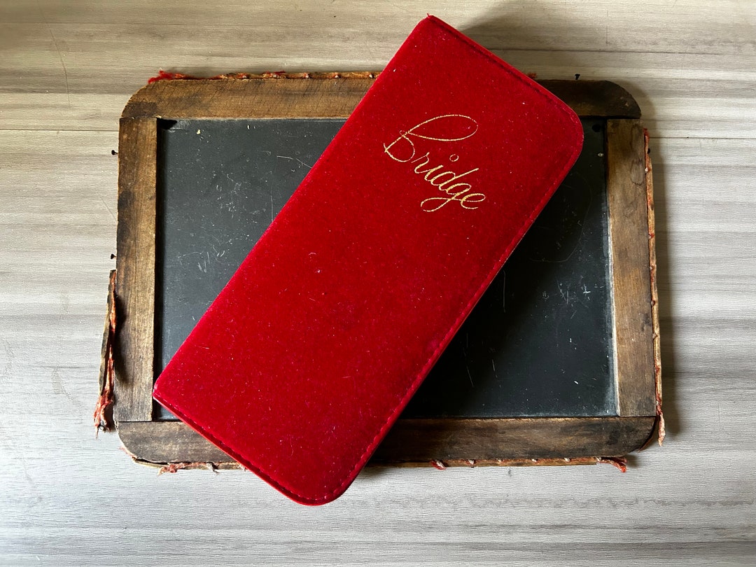 Vintage Bridge Card Set With Velvet Case, 2 Deck of Cards, Vintage Card ...