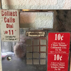 Vintage Pay Phone Front Cover, Wall Art Display Piece, Vintage ...