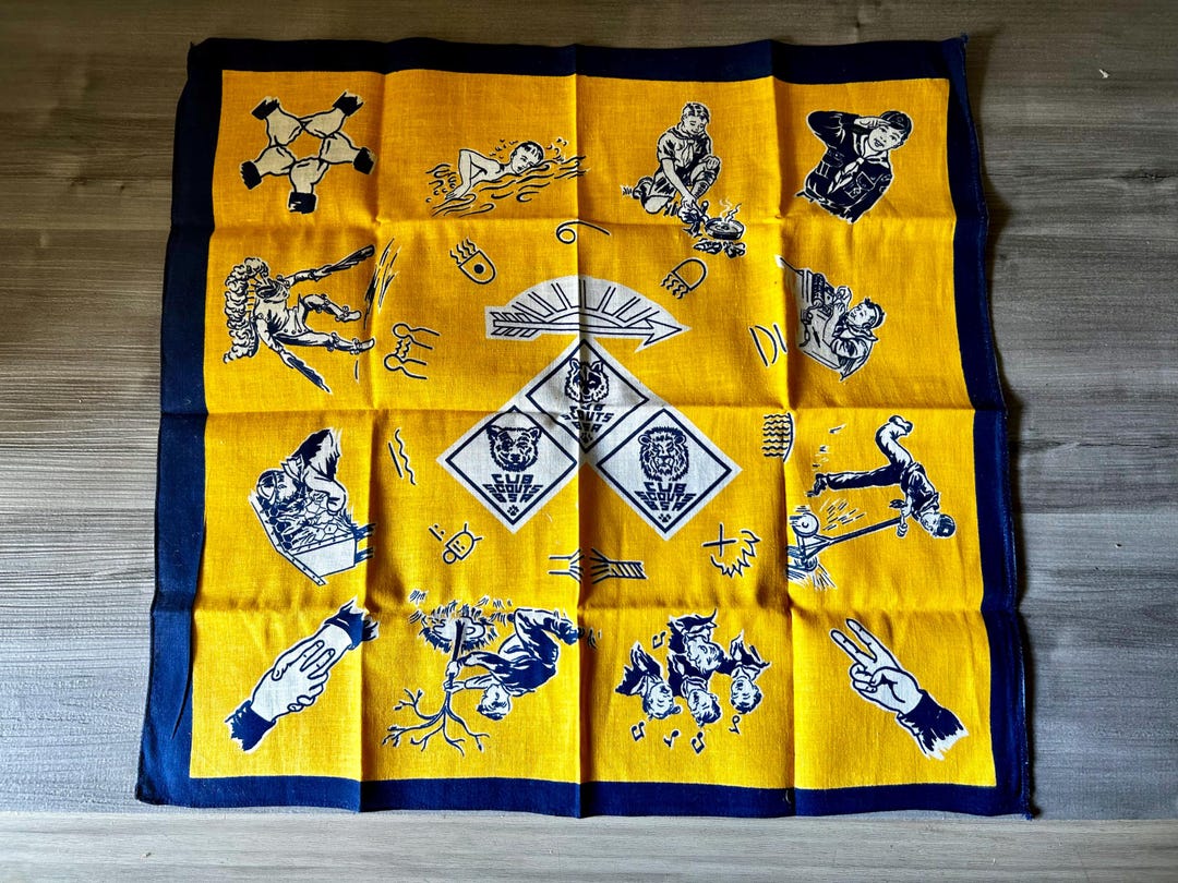1950s Cub Scouts BSA, BSA Neckerchief,boy Scout Scarf,boy Scout Scarf ...