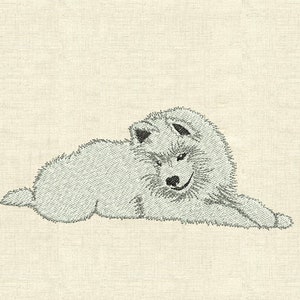 Machine Embroidery Designs Realistic Samoyed Dog - Etsy