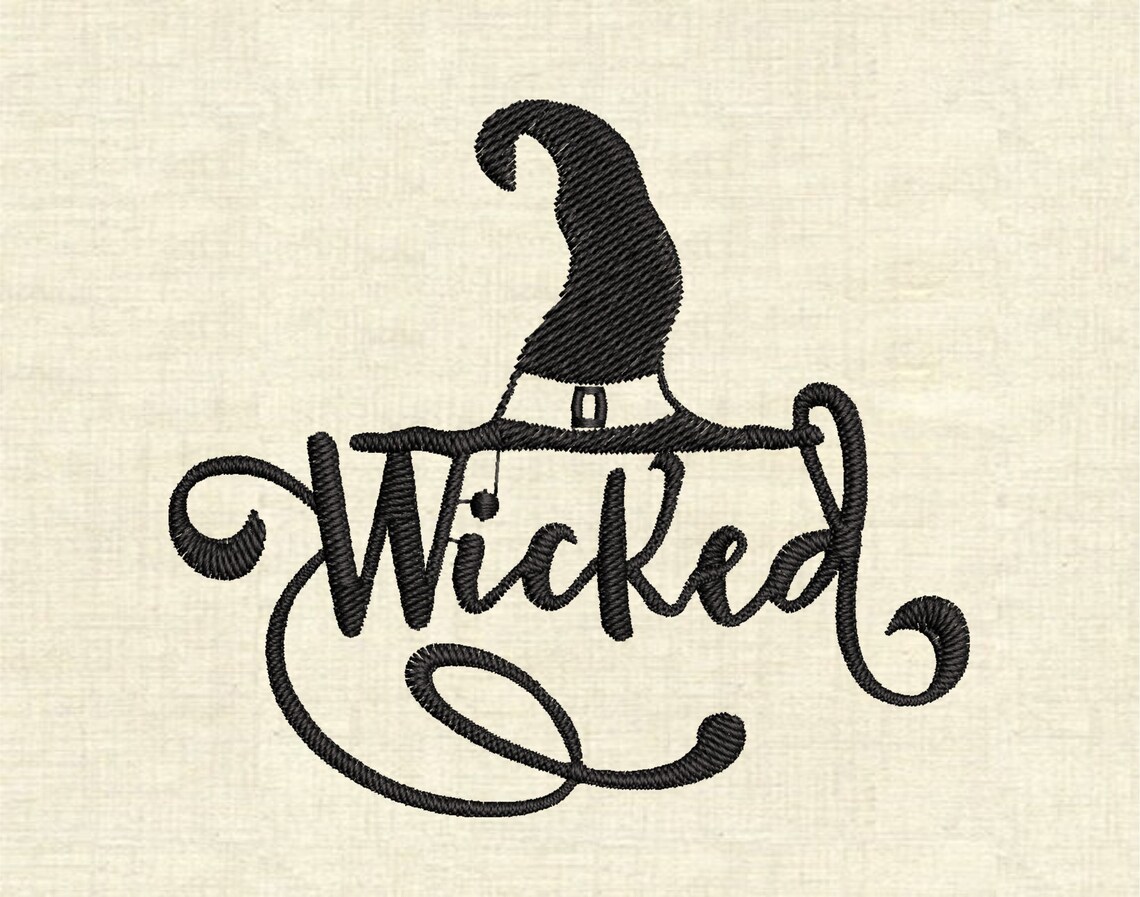 Machine Embroidery Designs Wicked Witch Hat Halloween - Etsy