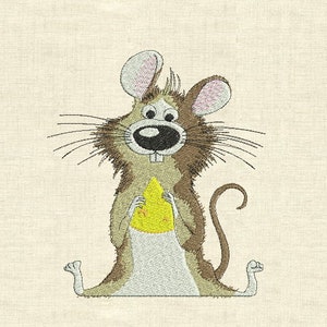 Machine Embroidery Designs Mouse With Cheese - Etsy