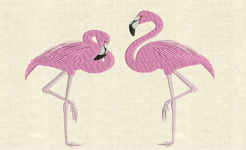 Machine Embroidery Designs Flamingos Birds - Etsy