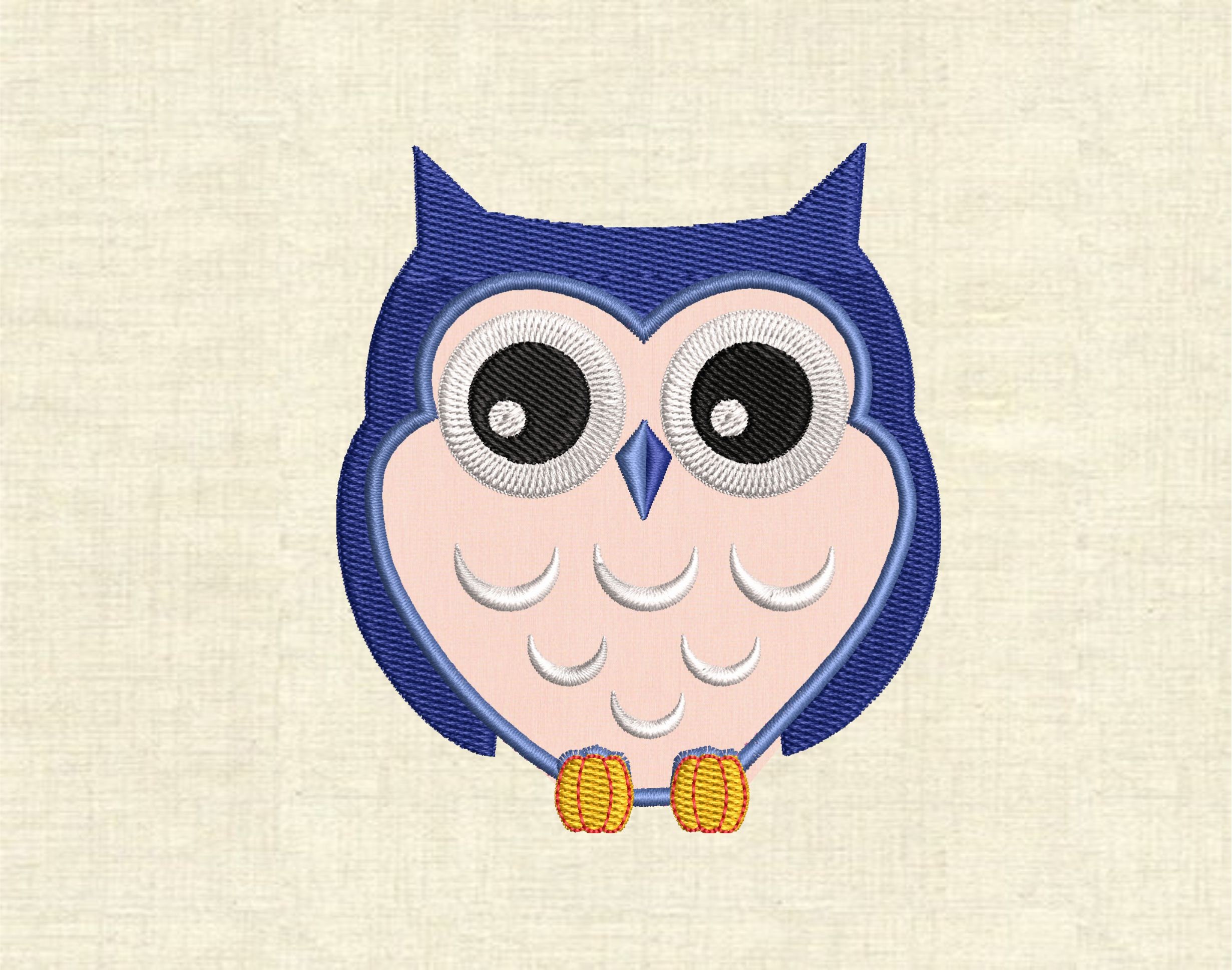 Machine Embroidery Designs Applique Owl - Etsy