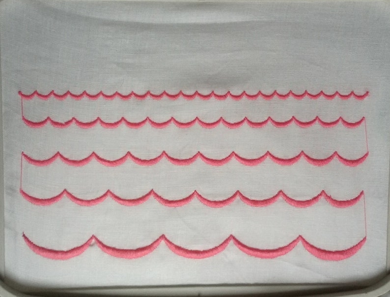 Scallop Borders Set Machine Embroidery Designs - Etsy
