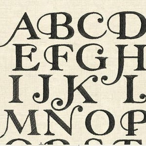 Modern Monogram Font Alpha Machine Embroidery Designs - Etsy