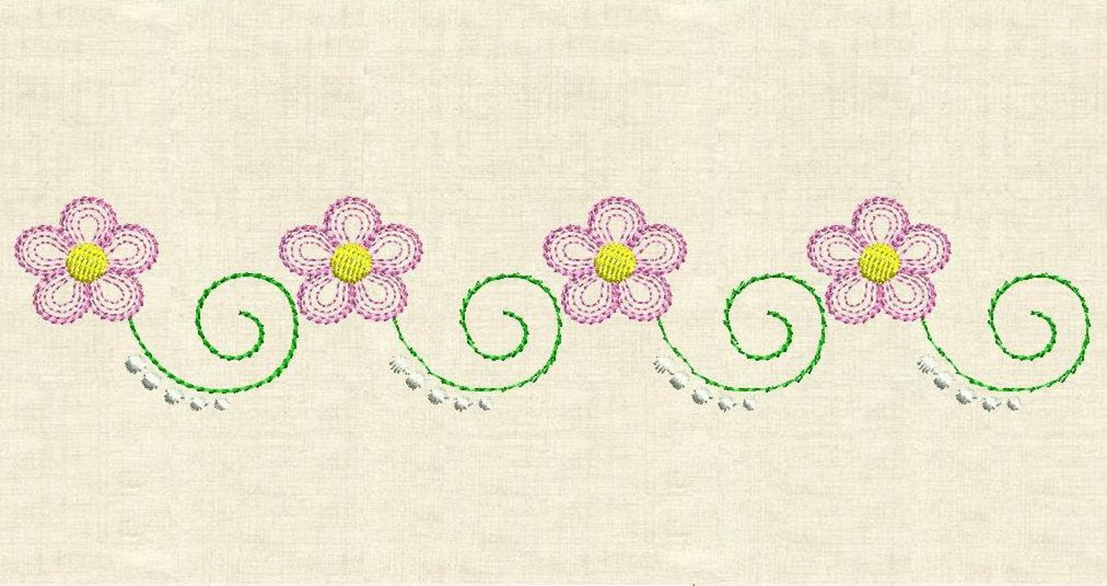 Machine Embroidery Designs Set Flowers - Etsy