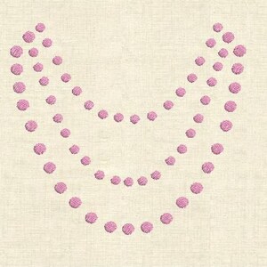 Necklace Machine Embroidery Design - Etsy