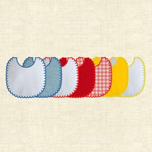 Scallops Baby Bibs Machine Embroidery Designs - Etsy