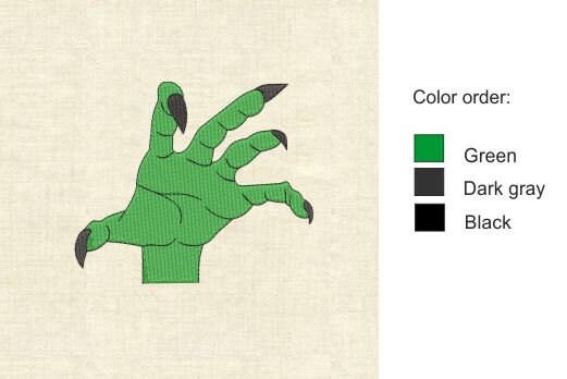 2 Machine Embroidery Designs Witch Hands Halloween Spooky - Etsy