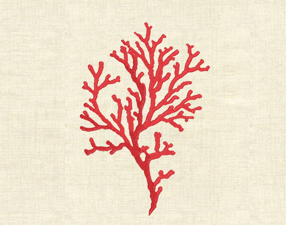 Machine Embroidery Design Coral Reef Corals Sea Summer Marine - Etsy