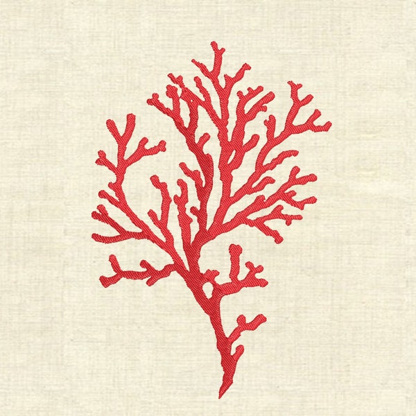 Coral Embroidery Design - Etsy
