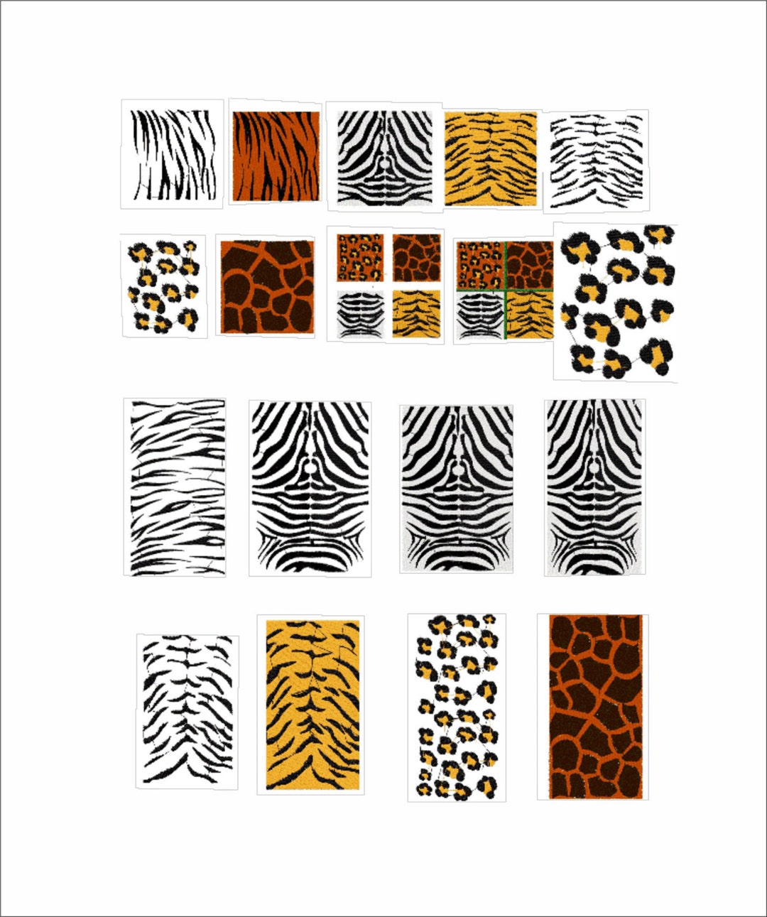 Dive Into Creativity With This Animal Prints Set Machine Embroidery ...