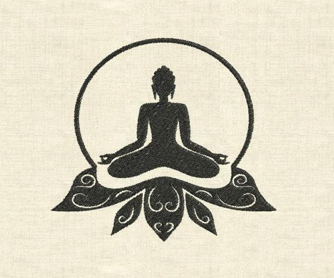 Machine Embroidery Designs Yoga Buddha - Etsy