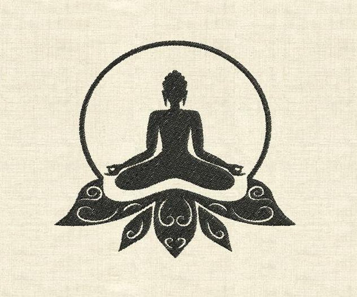 Machine Embroidery Designs Yoga Buddha - Etsy