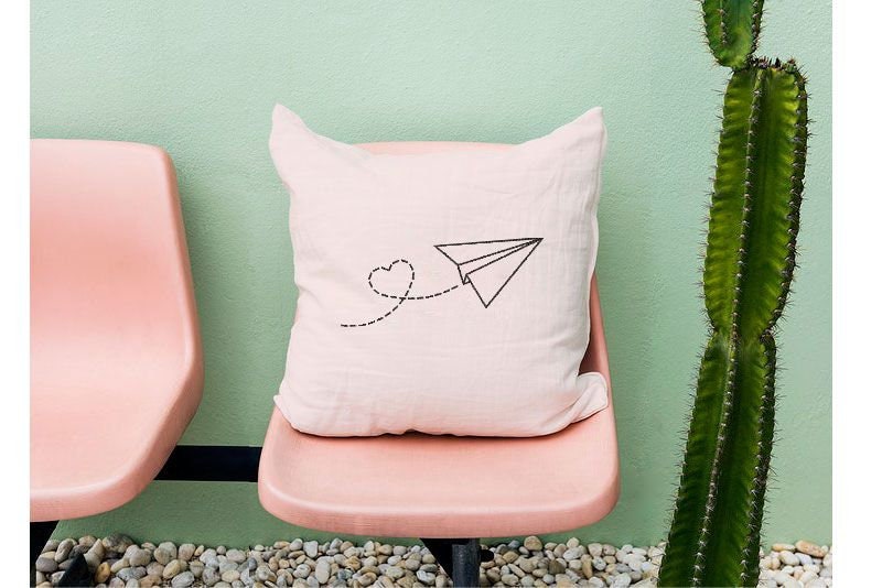 Machine Embroidery Design Paper Plain Heart | Etsy