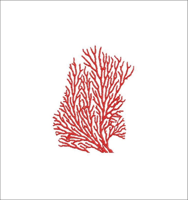 Motif de broderie machine corail coraux mer marine | Etsy