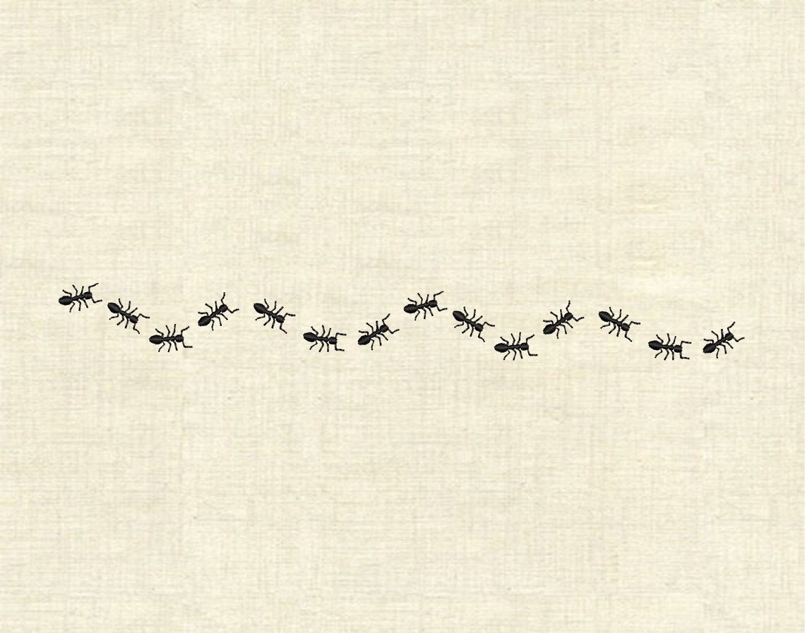 Machine Embroidery Designs Tiny Ants Border - Etsy