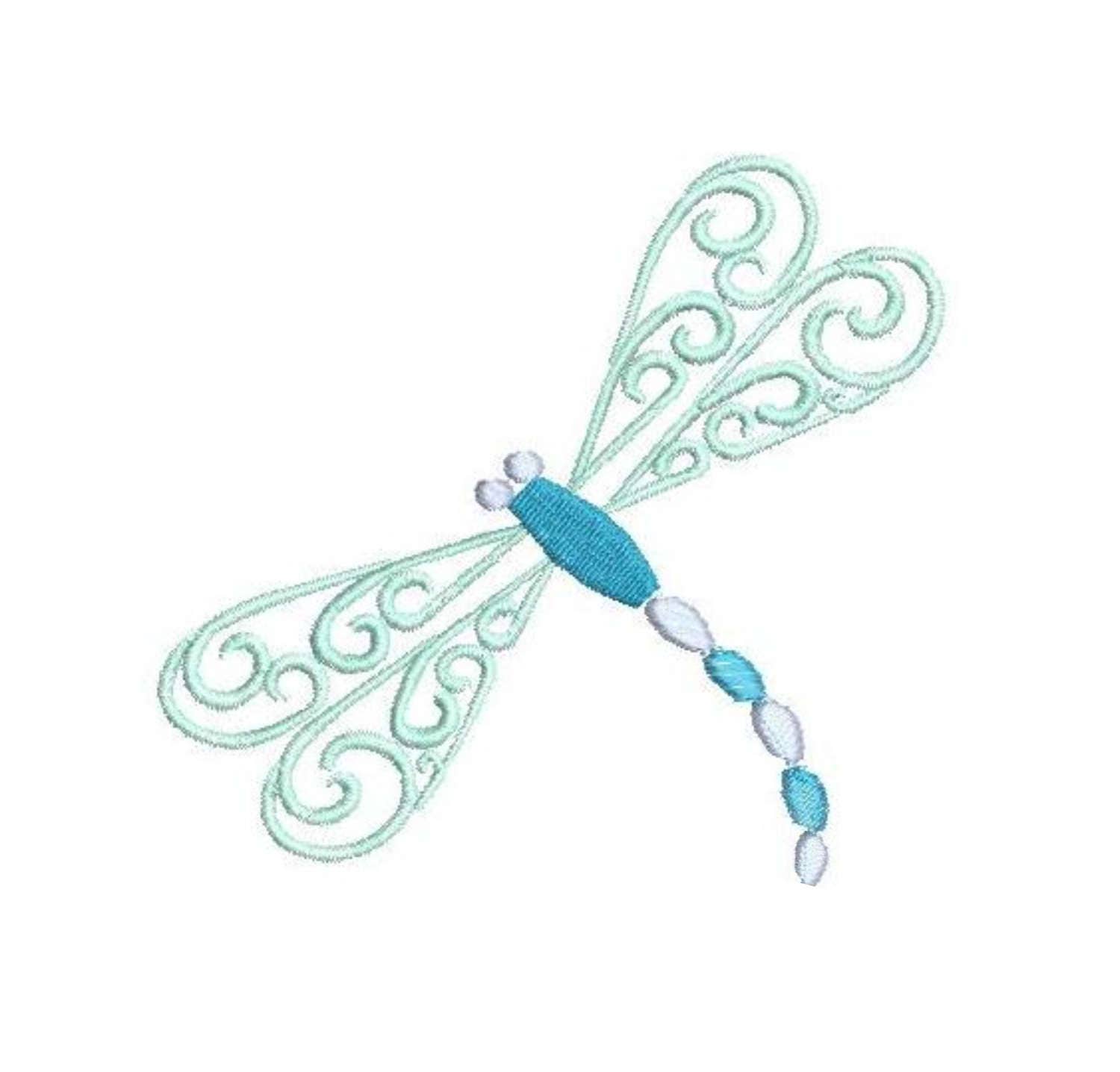 Machine Embroidery Design Dragonfly - Etsy
