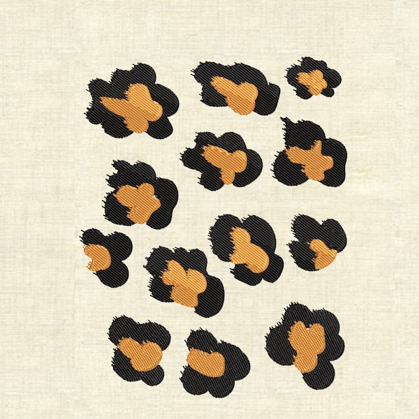Leopard Embroidery Designs - Etsy