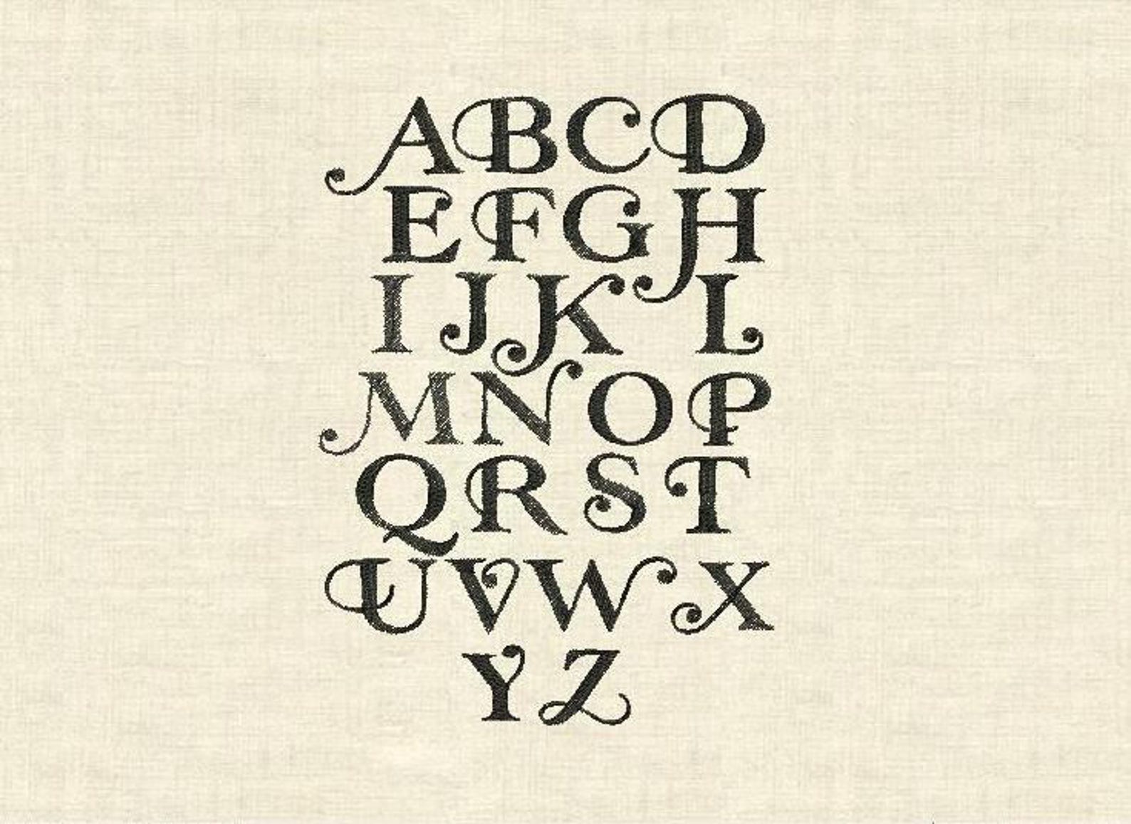 Modern Monogram Font Alpha Machine Embroidery Designs - Etsy