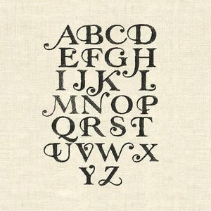 Modern Monogram Font Alpha Machine Embroidery Designs - Etsy