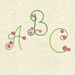 Machine Embroidery Monogram Fonts Flower Font - Etsy