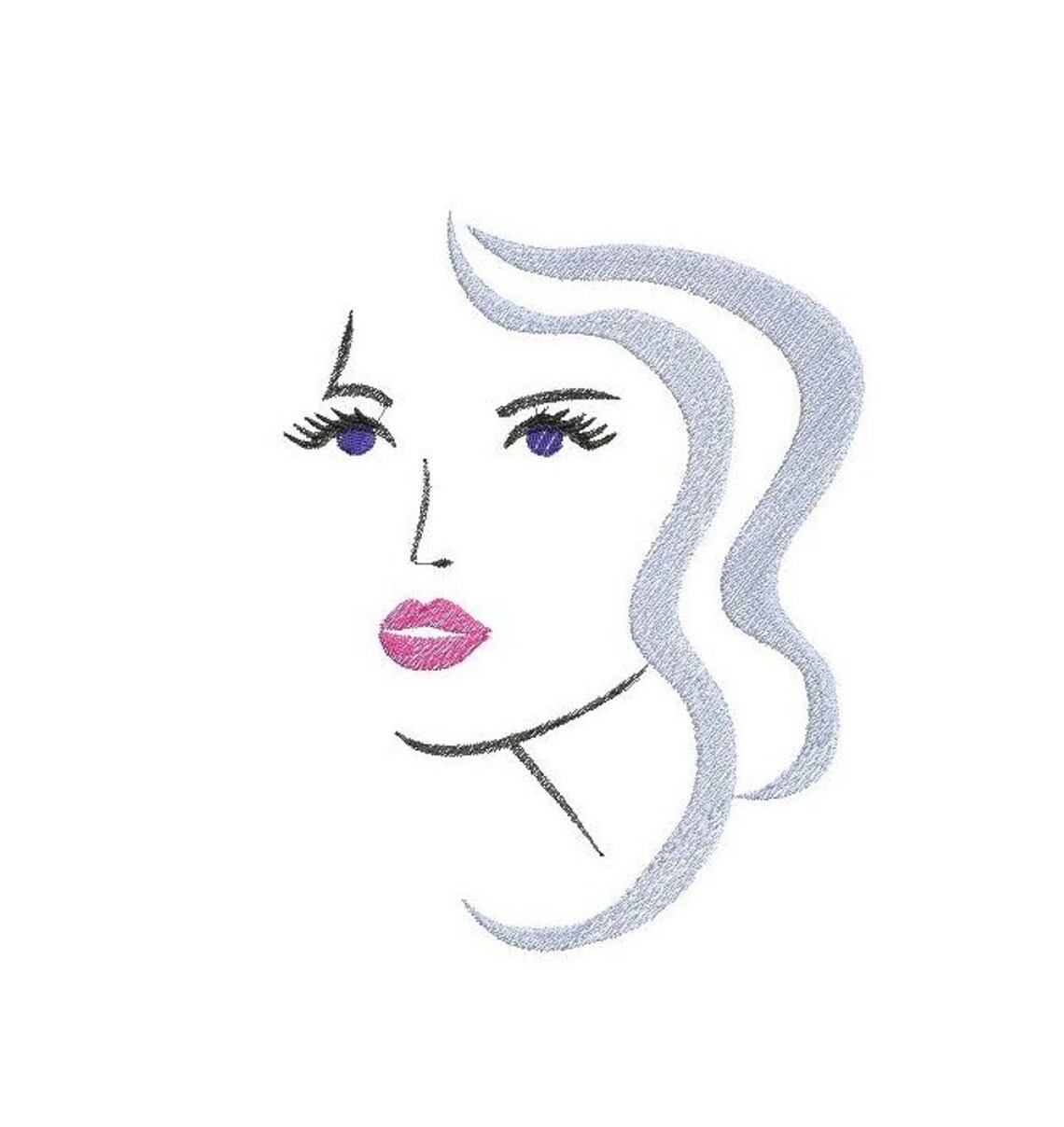 Machine Embroidery Design Women - Etsy