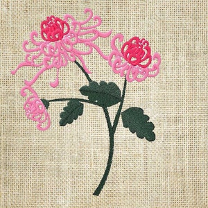 Machine Embroidery Designs Flowers Japanese Embroidery Chrysanthemum - Etsy