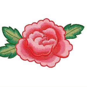 Machine Embroidery Design Rose - Etsy