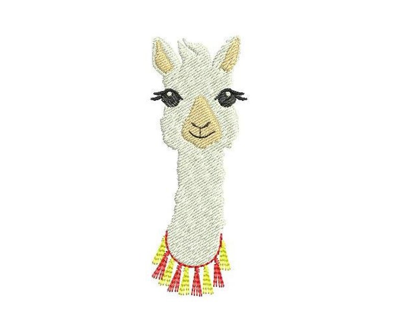 Machine Embroidery Designs Llama Alpaca Head - Etsy