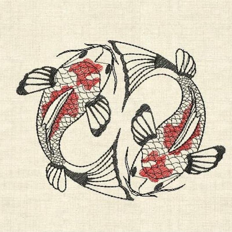 Machine Embroidery Fish - Etsy
