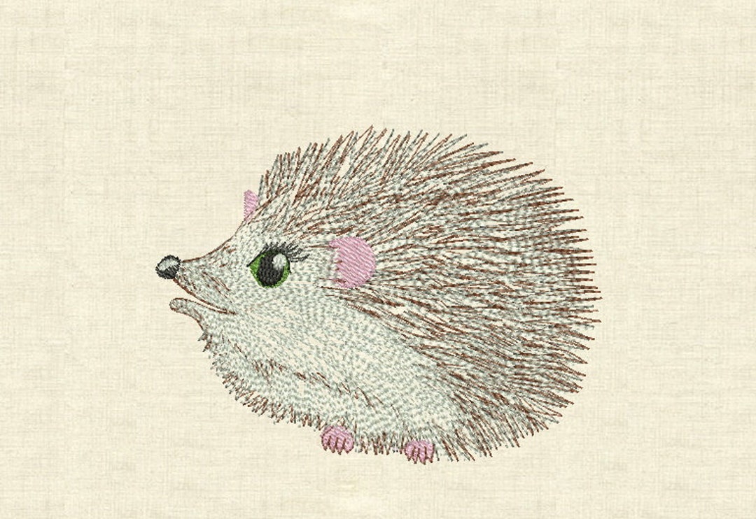 Hedgehog Machine Embroidery Designs - Etsy