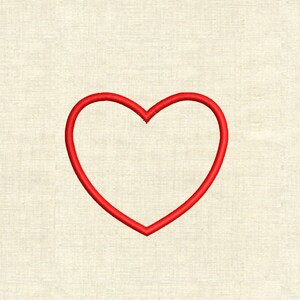 Machine Embroidery Design Applique Heart - Etsy